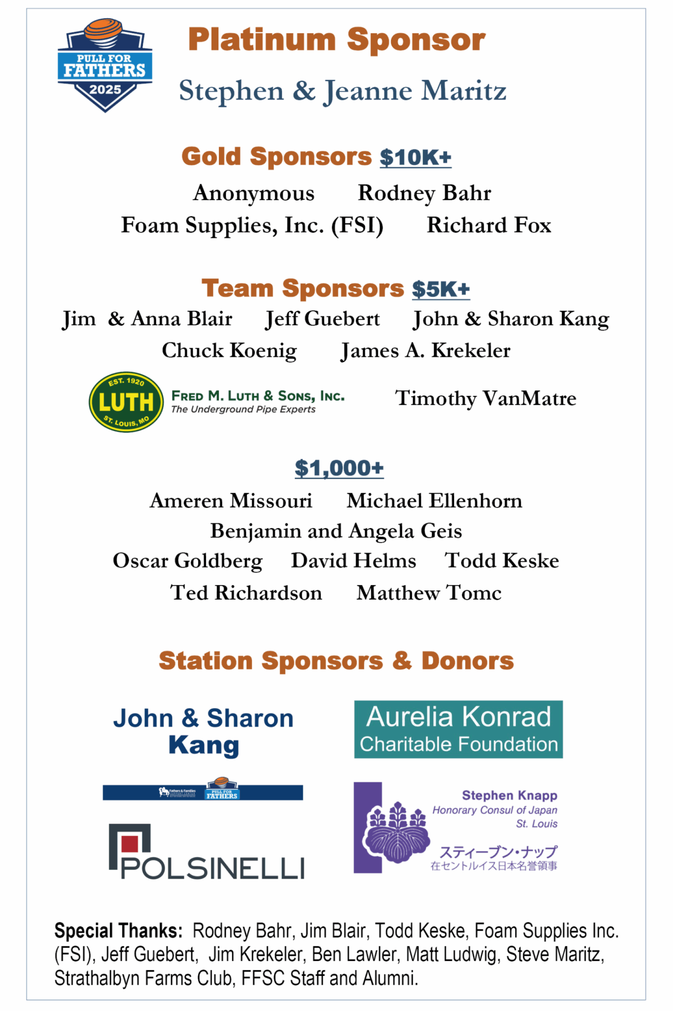 2025 Pull For Fathers - Fathers & Families Support Center