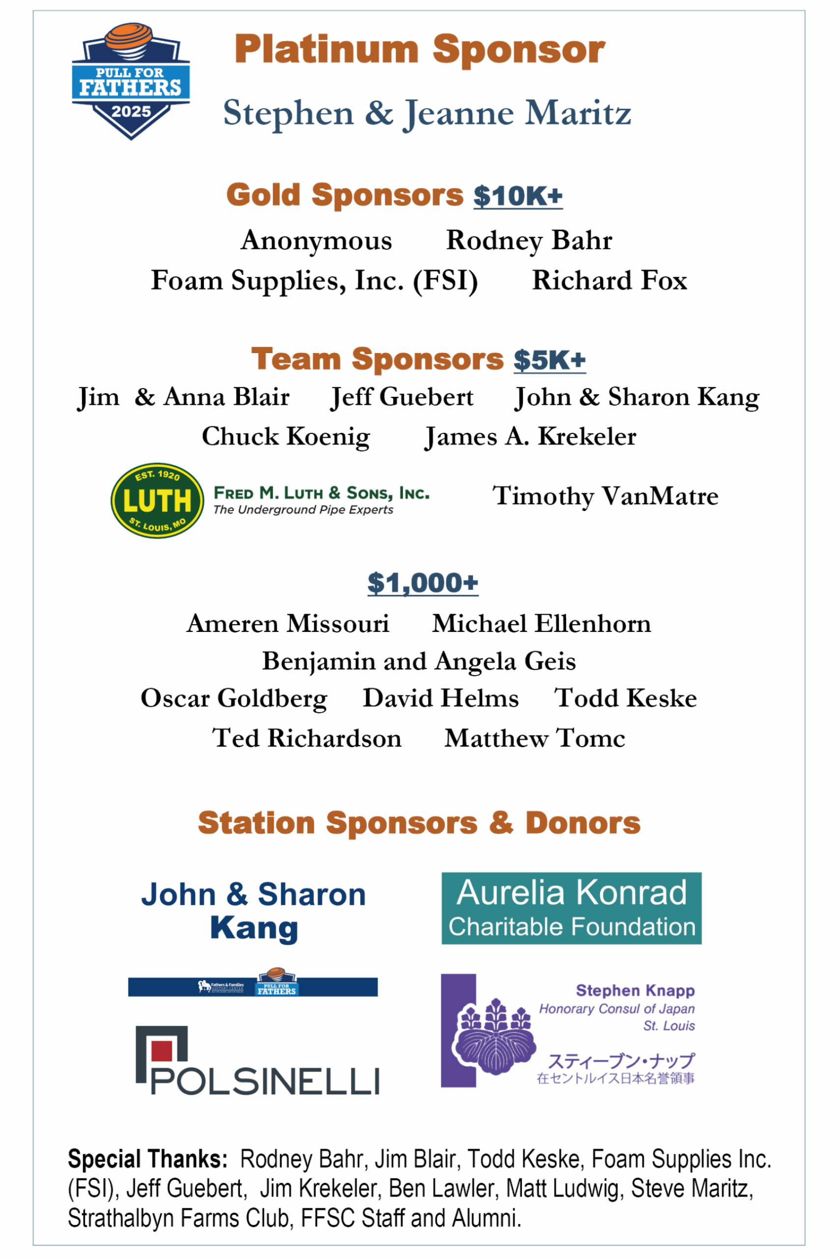 2025 Pull For Fathers - Fathers & Families Support Center